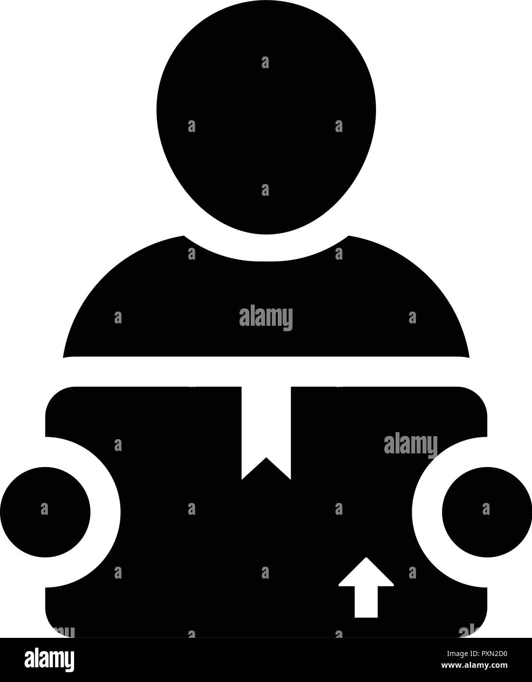 Großhandel Symbol Vektor männlichen Logistik Mitarbeiter Service person ...