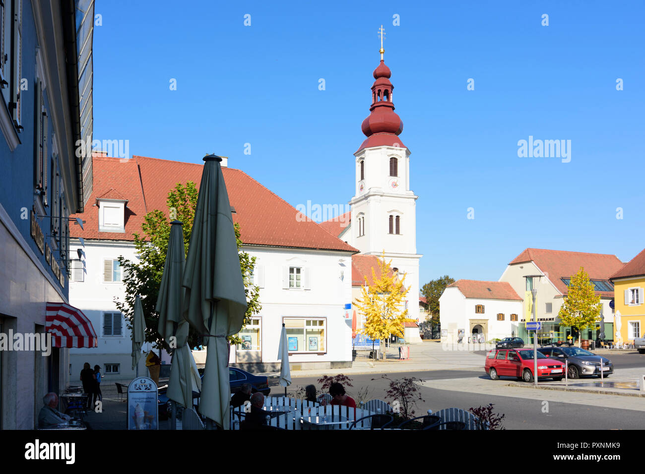 Fehring: Hauptplatz Hauptplatz, Kirche in Steirisches Thermenland ...