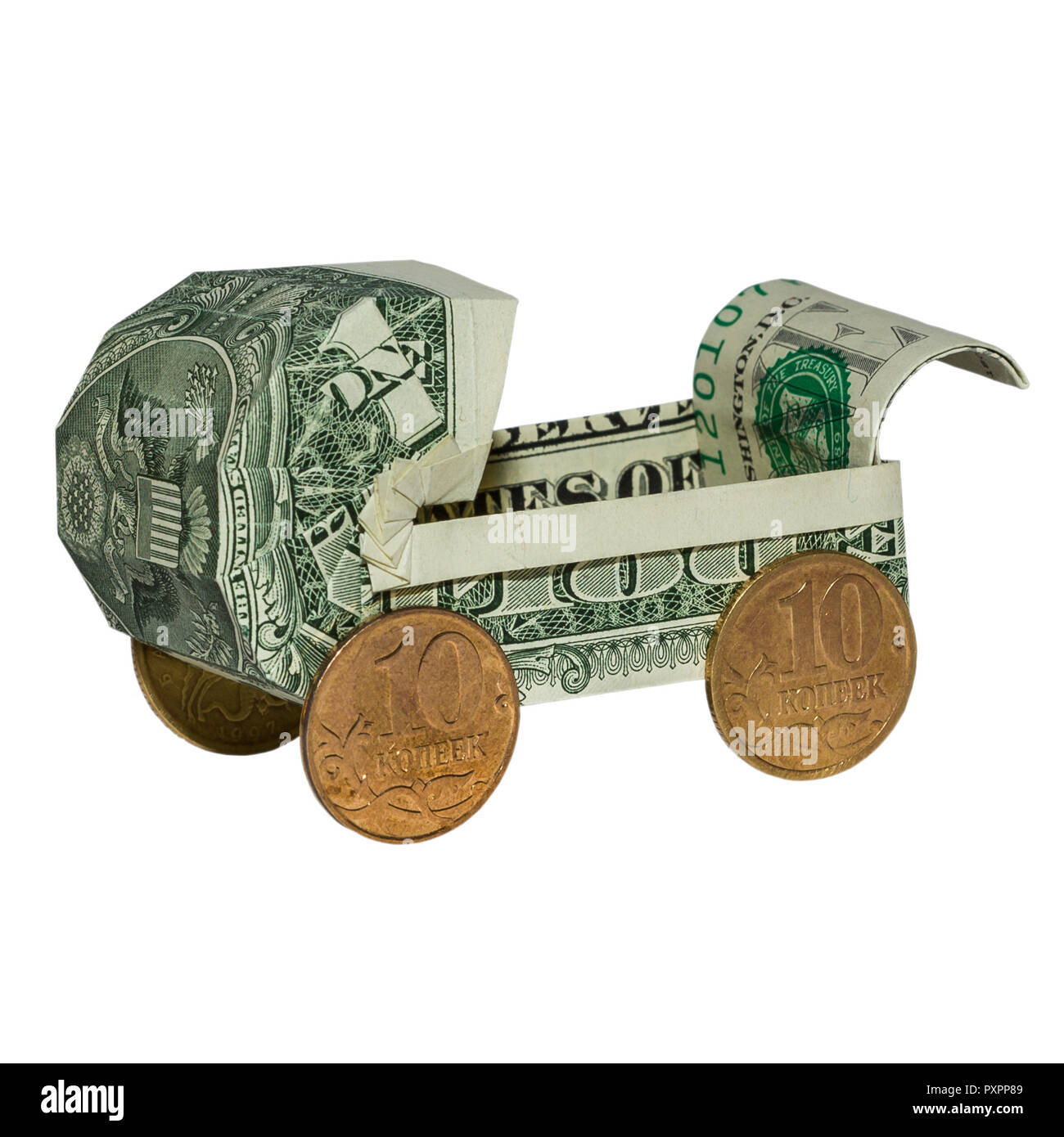 Geld origami -Fotos und -Bildmaterial in hoher Auflösung – Alamy