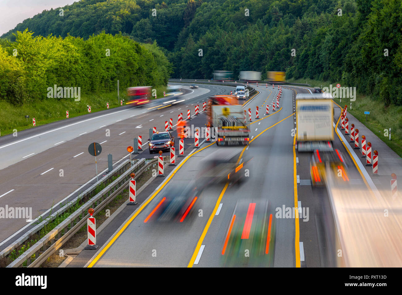 Idstein, Deutschland, Autobahn Autobahn 3, 28. Mai 2018 - Eine deutsche ...