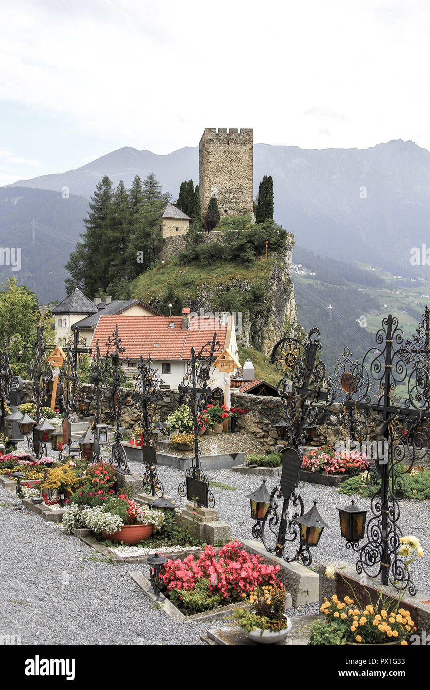 Burg Laudegg in Ladis, Tirol, Österreich, Burg Laudegg in Ladis, Tirol ...