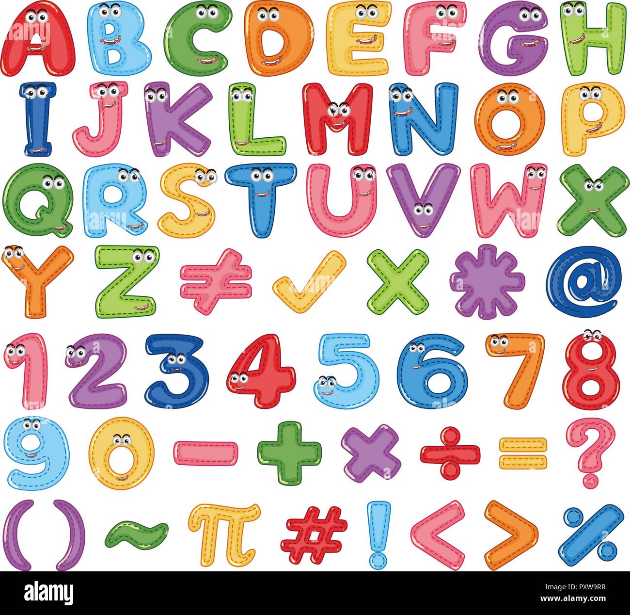 English alphabet Stock-Vektorgrafiken kaufen - Alamy