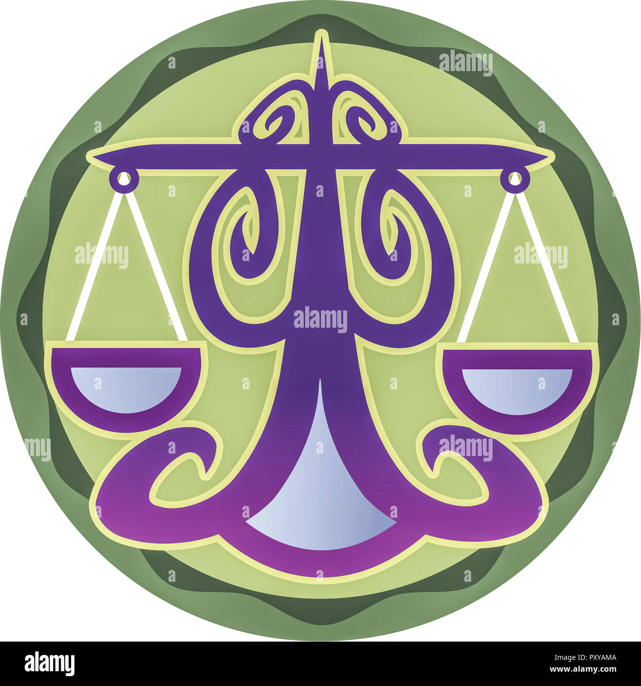 Waage symbol zodiac sign -Fotos und -Bildmaterial in hoher Auflösung – Alamy