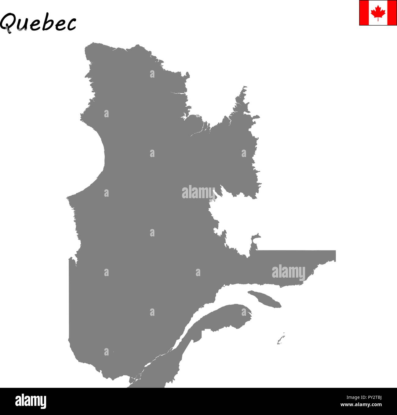 Karte umriss quebec -Fotos und -Bildmaterial in hoher Auflösung – Alamy