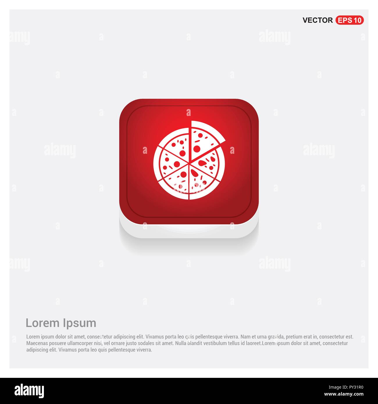 Pizza fast food salami pictogram -Fotos und -Bildmaterial in hoher ...