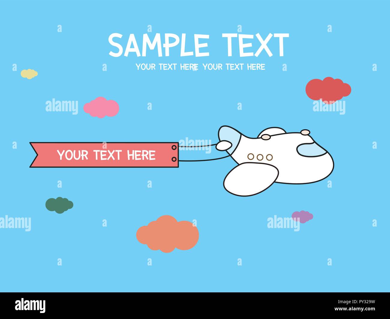 Cartoon airplane Stock-Vektorgrafiken kaufen - Alamy