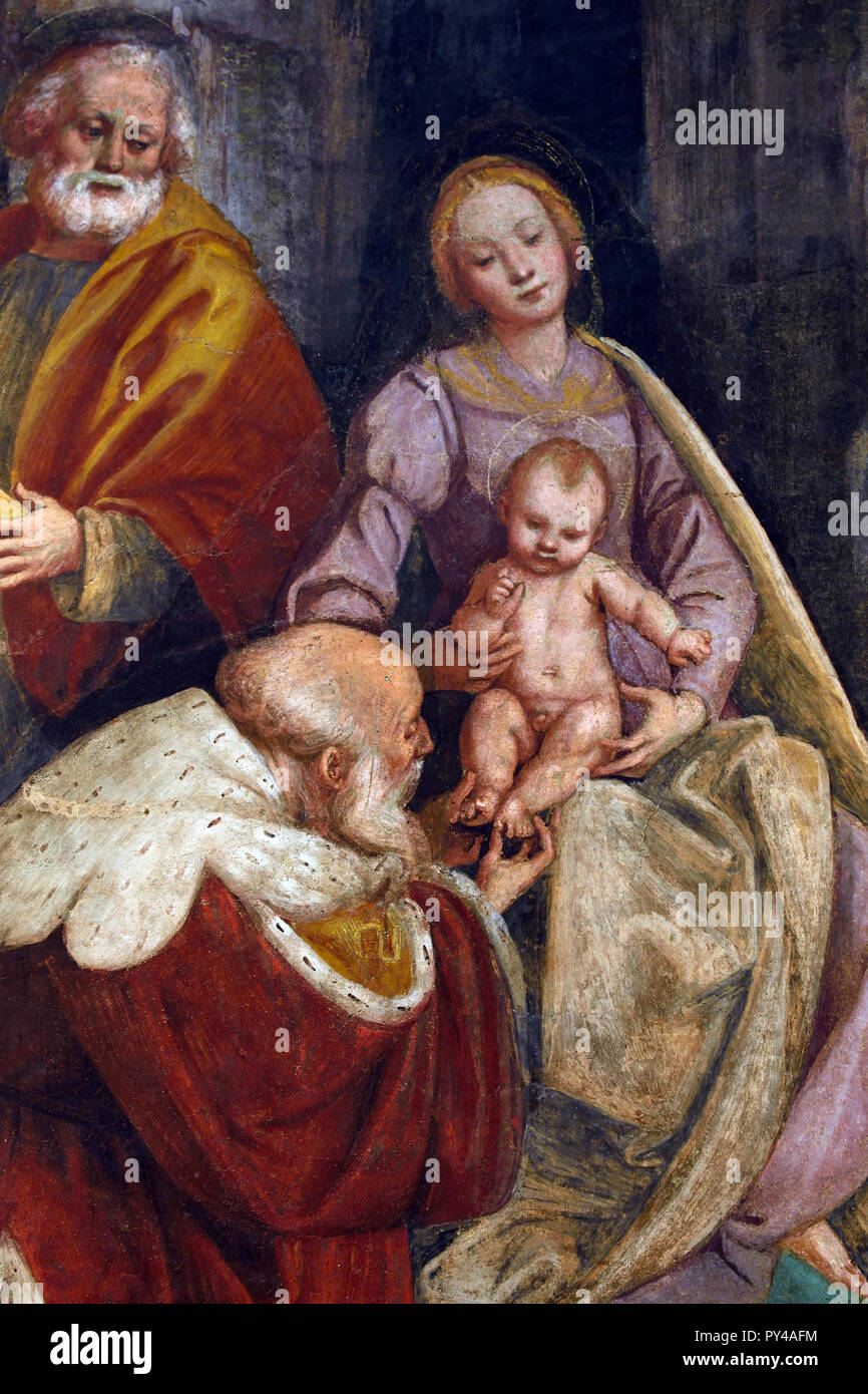 Die anbetung der magier detail -Fotos und -Bildmaterial in hoher Auflösung – Alamy