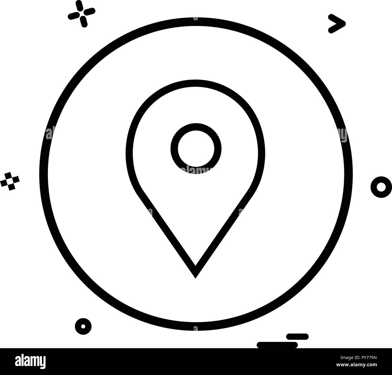 Lage Symbol vektor design Stock-Vektorgrafik - Alamy