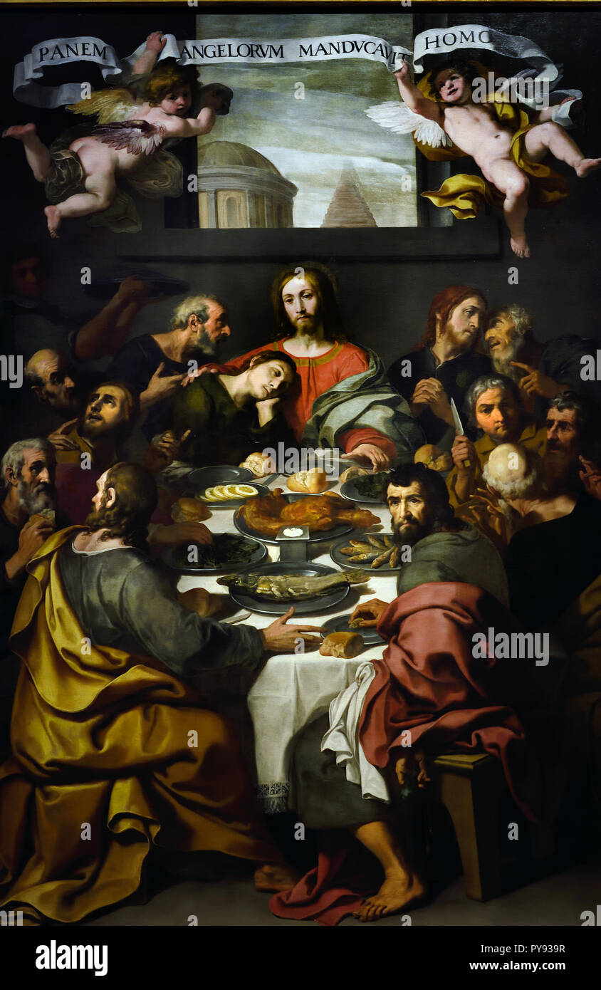 Das letzte Abendmahl 1929 von Daniele Crespi 1599-1630 aus dem 17. Jahrhundert, Italien ...