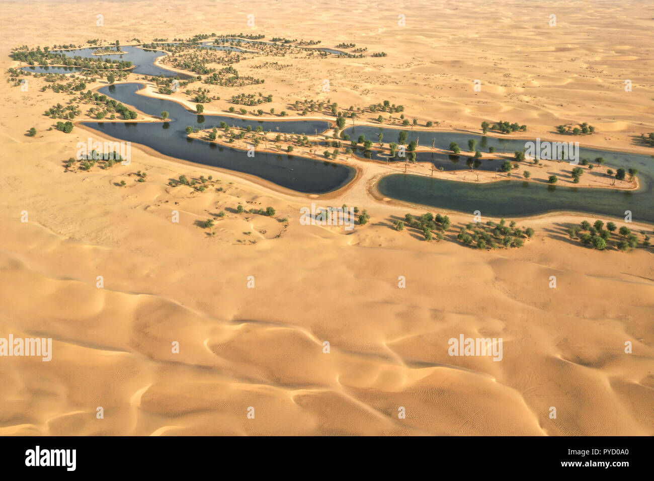 Desert oasis aerial -Fotos und -Bildmaterial in hoher Auflösung – Alamy