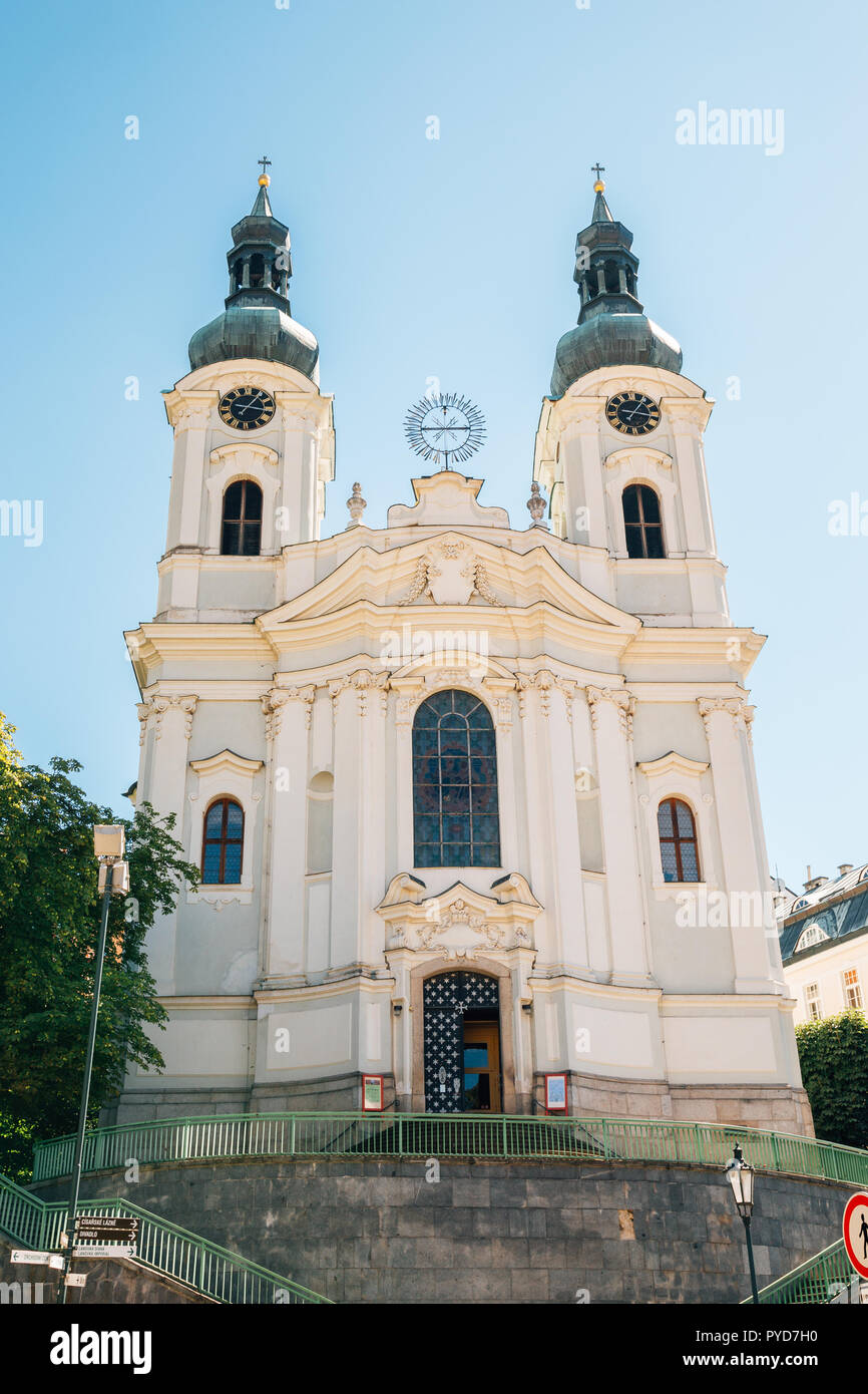 Kirche St. Maria Magdalena in Karlsbad, Tschechien Stockfotografie - Alamy