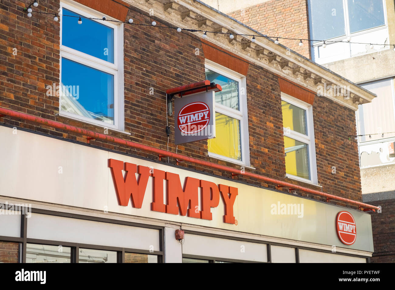 Wimpy burger zeichen -Fotos und -Bildmaterial in hoher Auflösung – Alamy