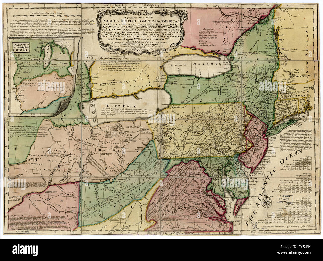 1700s ohio karte -Fotos und -Bildmaterial in hoher Auflösung – Alamy