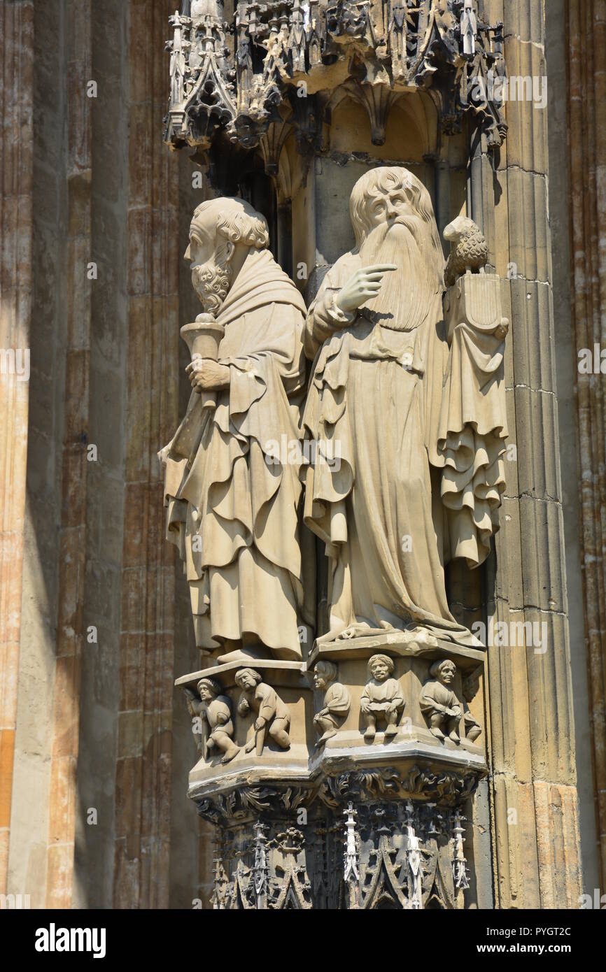 Ulm, Deutschland - Blick in die Altstadt von Ulm, Süddeutschland ...