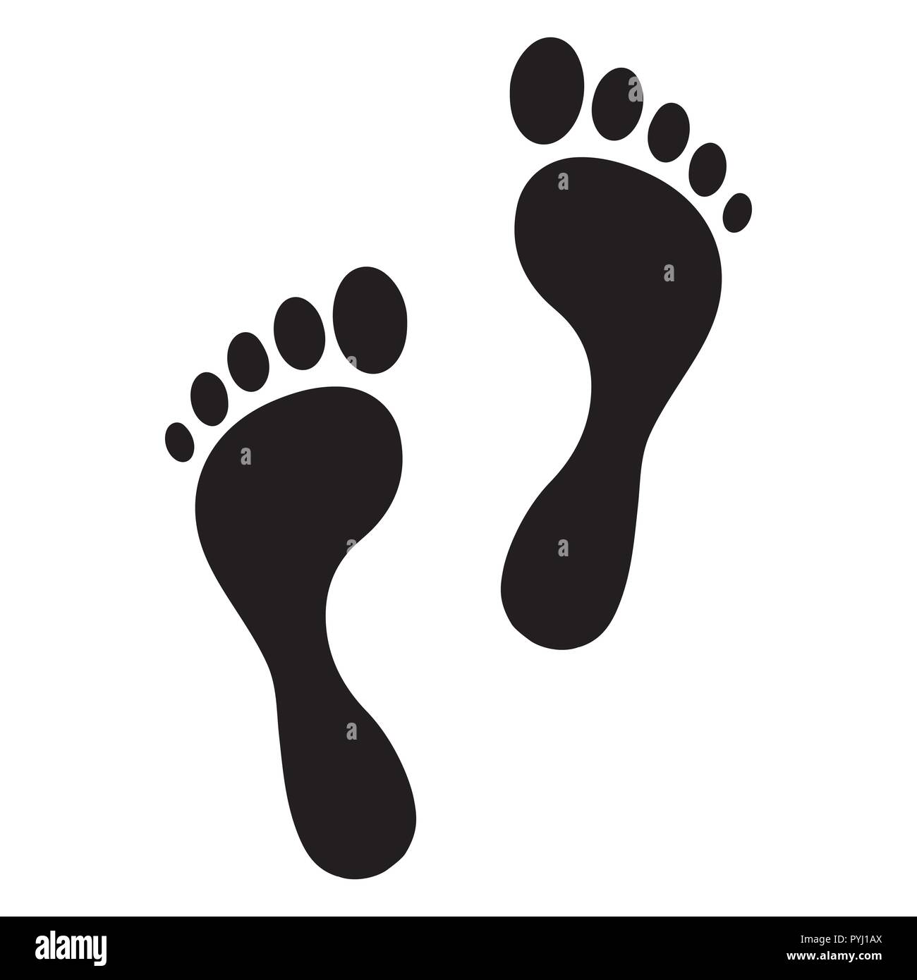 Menschlichen Fuß Vector Illustration Stock-Vektorgrafik - Alamy