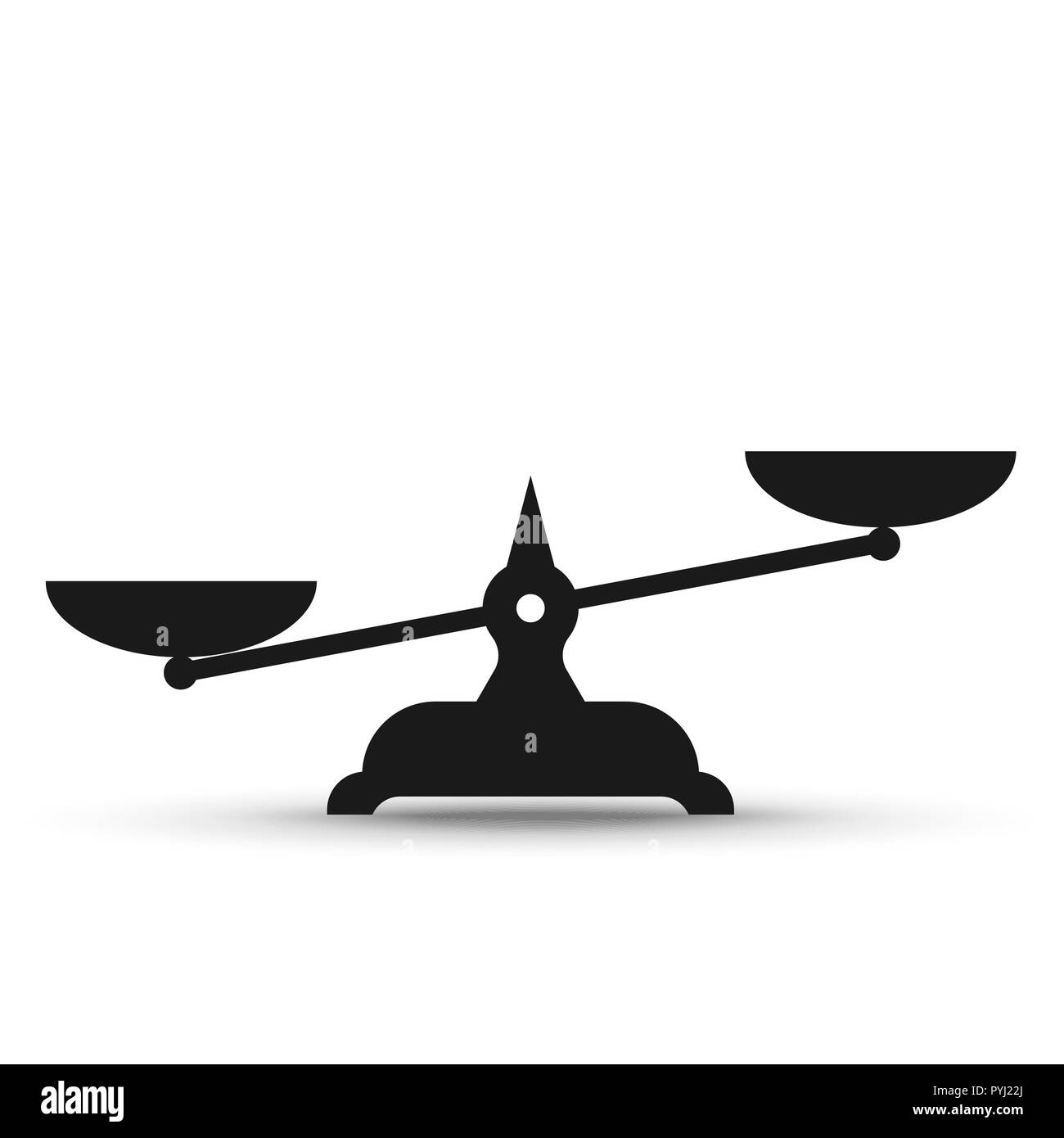 Vektor Waage Symbol Symbol, Vektor Stock-Vektorgrafik - Alamy