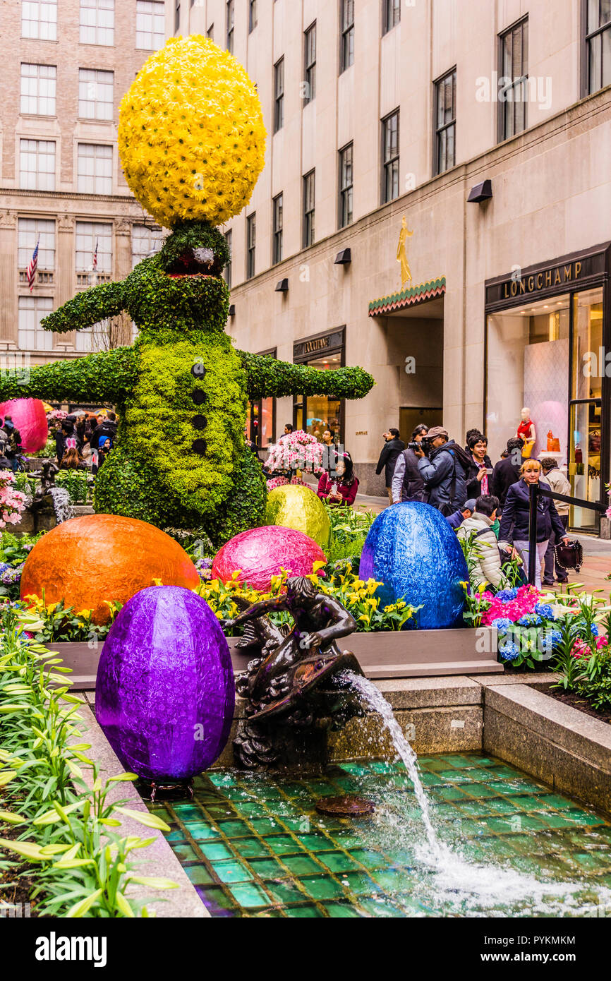 Easter Rockefeller Center Manhattan New Stockfotos und -bilder Kaufen ...