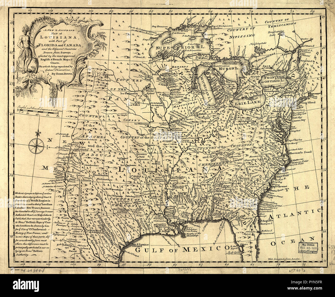 1750er nordamerikanische karte -Fotos und -Bildmaterial in hoher ...