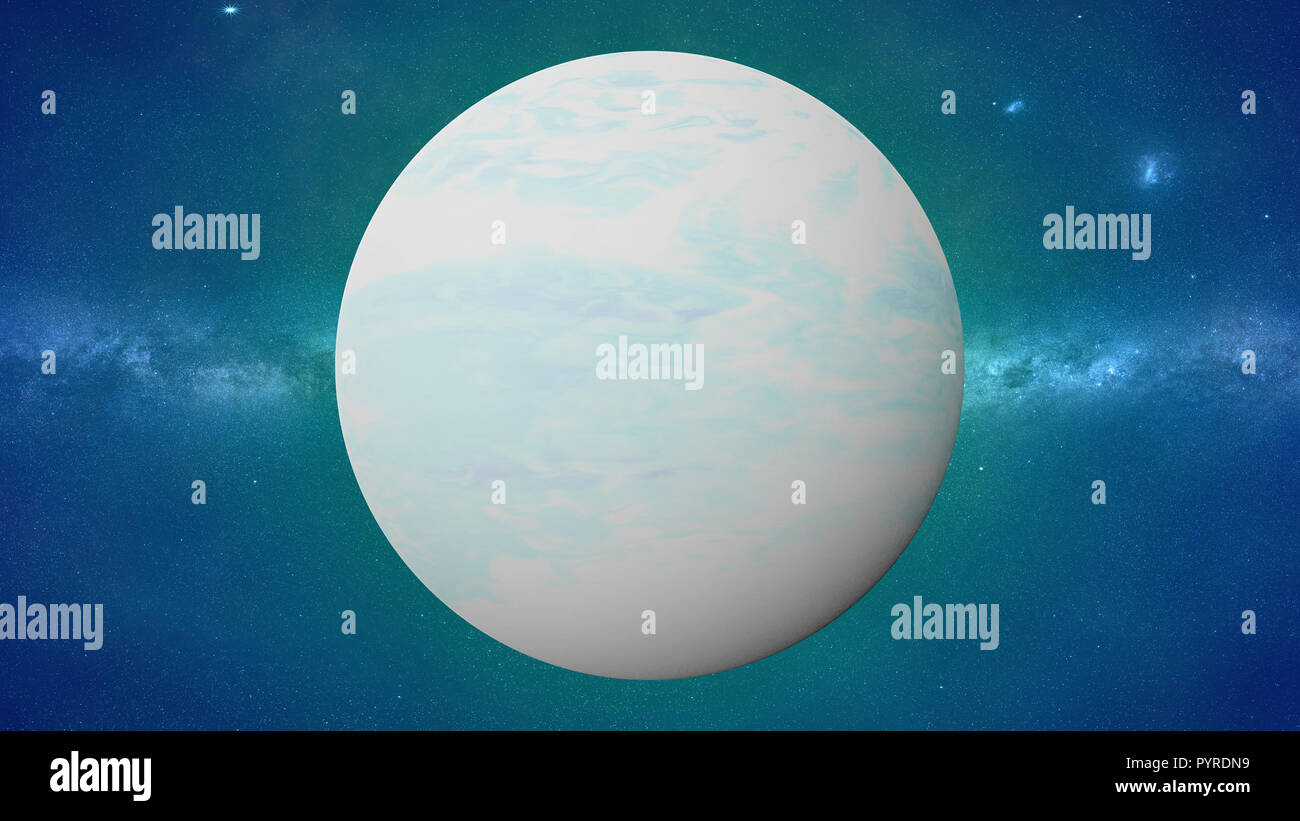 Planet Uranus ist der siebte Planet von der Sonne, Planet im ...