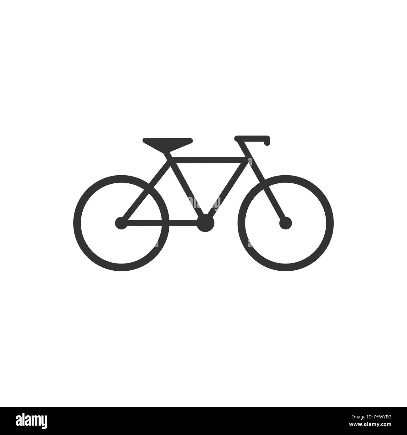 Fahrrad-Symbol. Bike - Symbol. Vector Illustration, flache Bauform ...