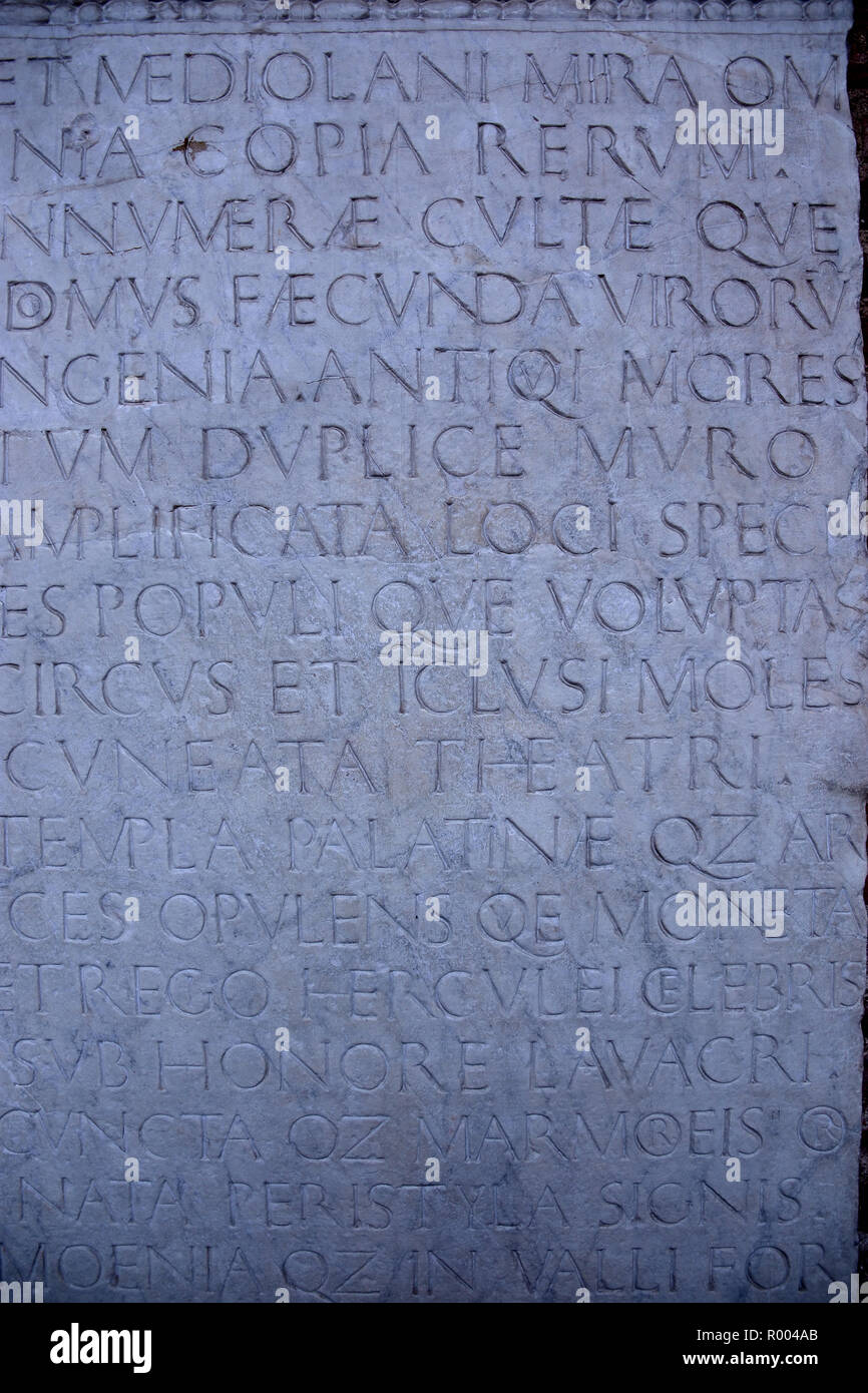 Inscription Latin Stockfotos und -bilder Kaufen - Alamy