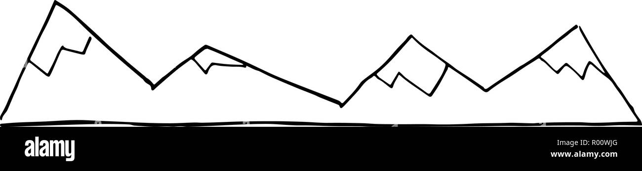 Landscape Mountain Sketch Stockfotos und -bilder Kaufen - Alamy