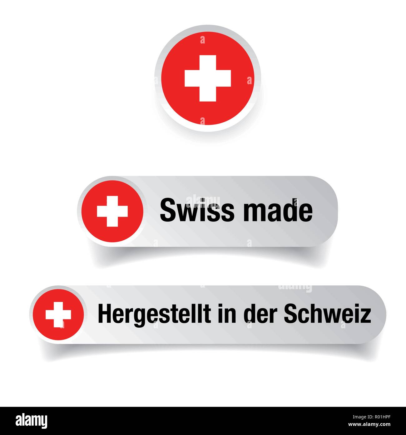 Made switzerland icon -Fotos und -Bildmaterial in hoher Auflösung – Alamy