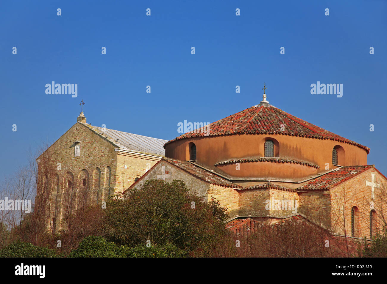 Torcello, Venetien, Italien: 11. Jahrhundert Chiesa di Santa Fosca, und ...