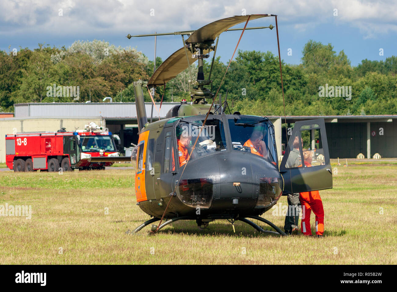 RHEINE - BENTLAGE, Deutschland 01.07.2011: Deutsche Luftwaffe Bell UH ...