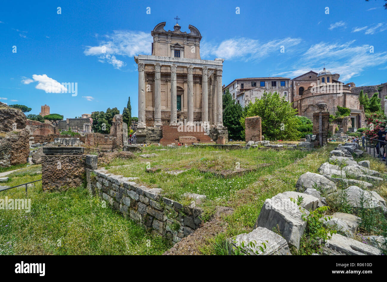 Tempel der faustina und antonius -Fotos und -Bildmaterial in hoher Auflösung – Alamy
