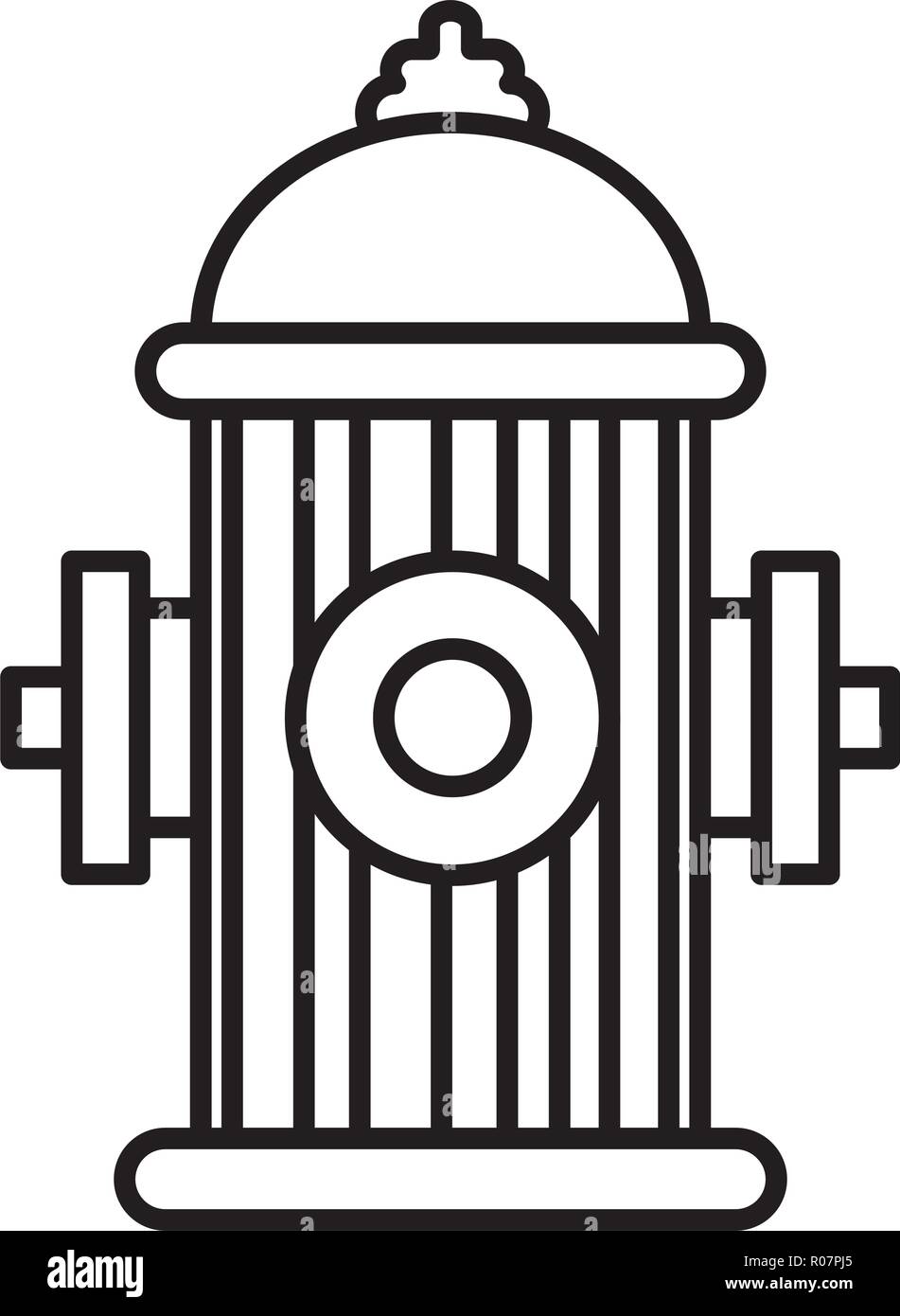 Hydrant Symbol auf weißem Hintergrund, Vector Illustration Stock ...