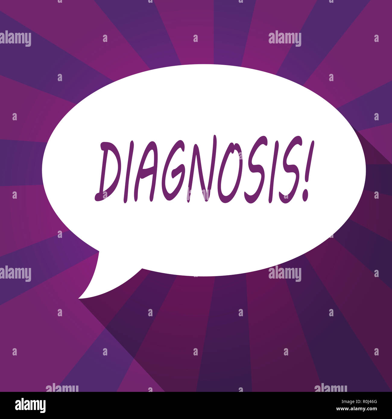 Konzeptionelle Handschrift zeigt die Diagnose. Business foto ...