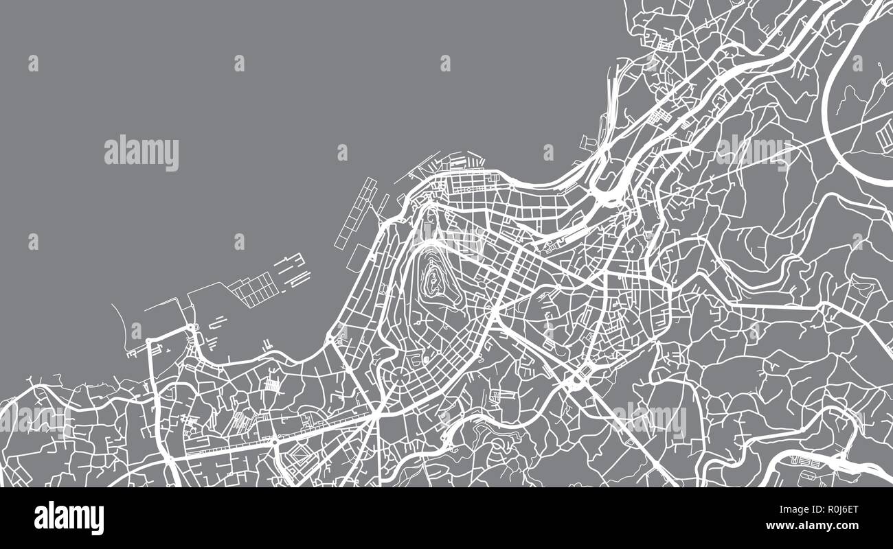 Urban vektor Stadtplan von Vigo, Spanien Stock-Vektorgrafik - Alamy