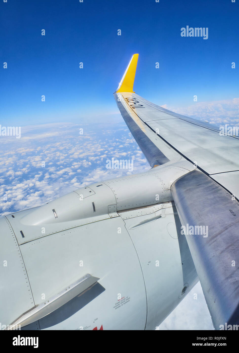 Inside Airplane Jet Engine Stockfotos und -bilder Kaufen - Alamy