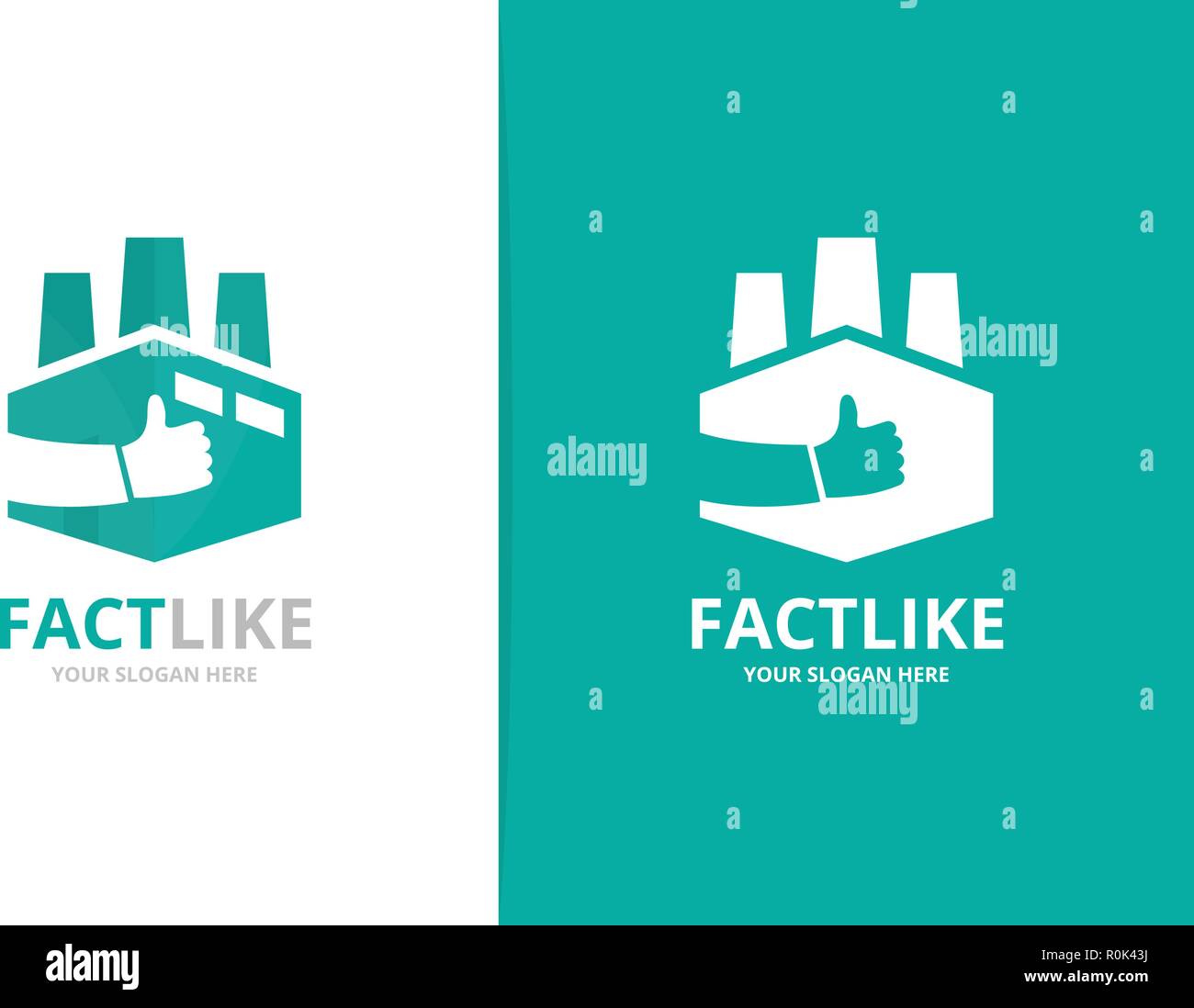 Vektor Factory und wie Logo Kombination. Industrie und beste Symbol ...