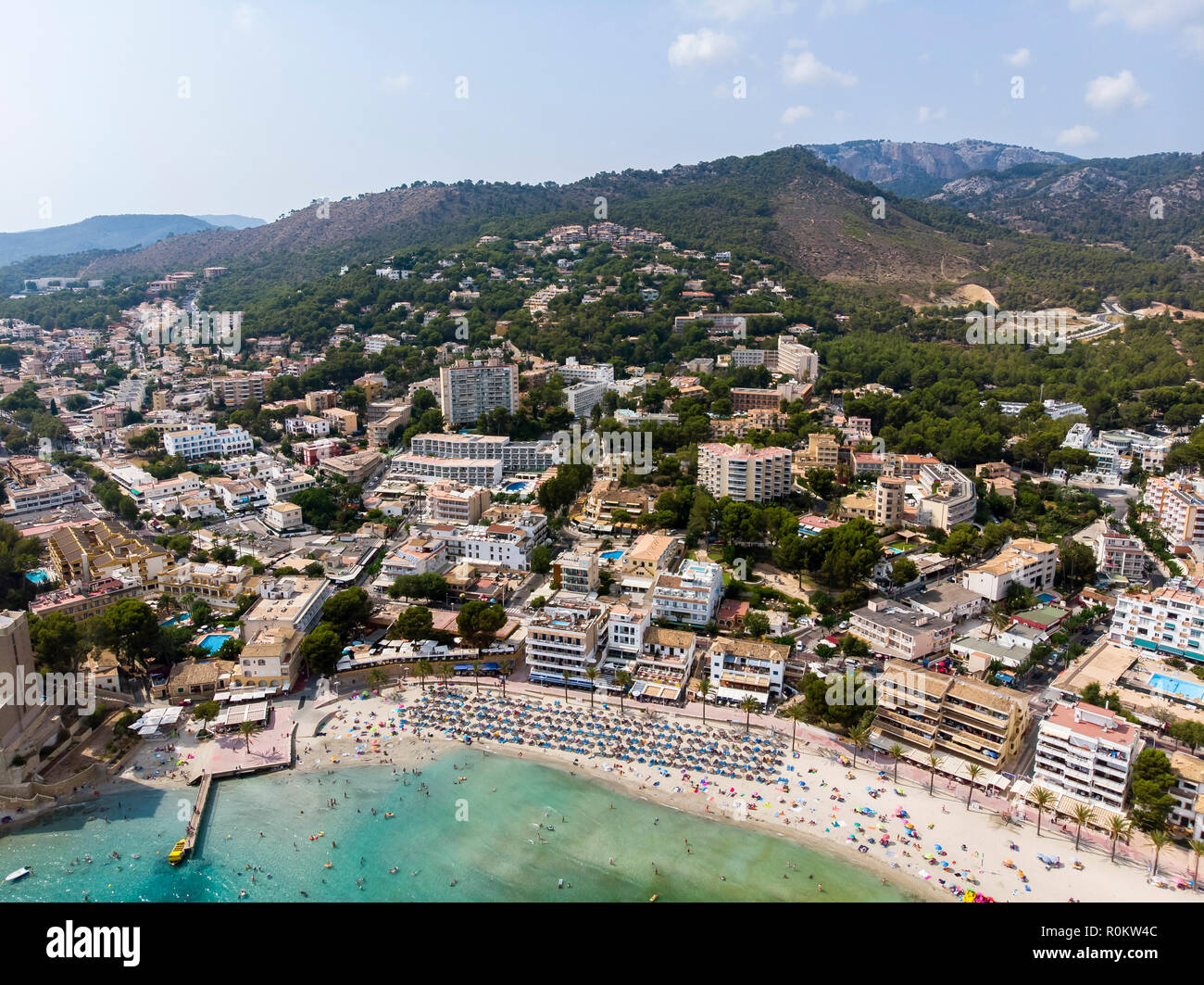 Spain Mallorca Aerial View Peguera Stockfotos und -bilder Kaufen - Alamy