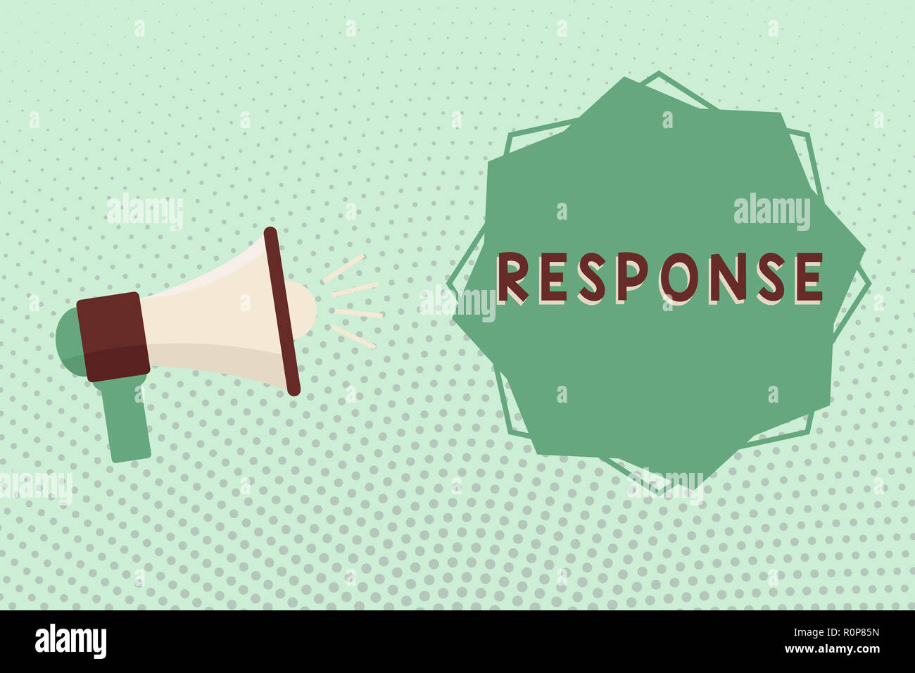 Antwort schreiben Hinweis angezeigt. Business foto Präsentation ...