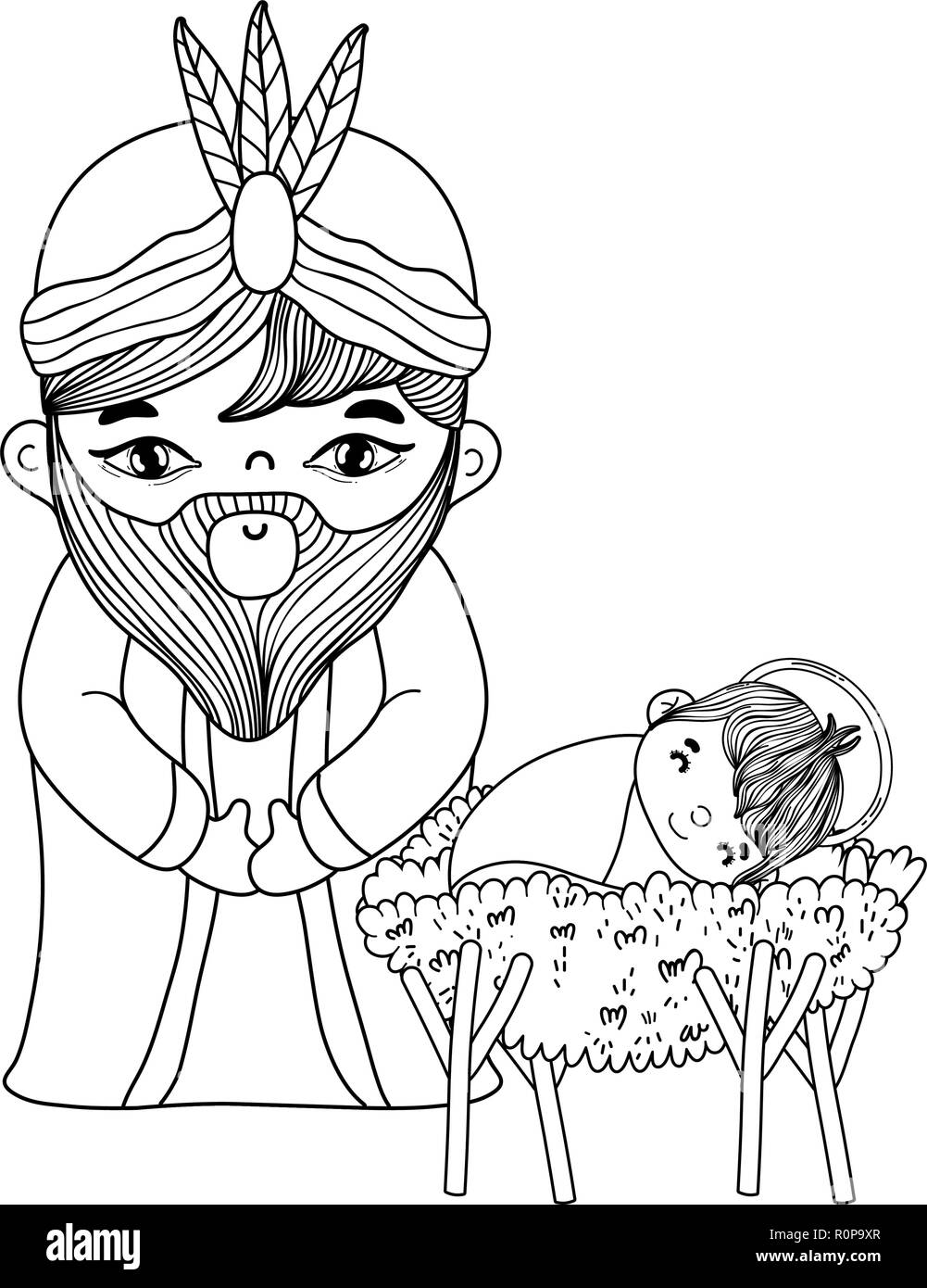 Weihnachtskrippe scherenschnitt Stock-Vektorgrafiken kaufen - Seite 2 ...