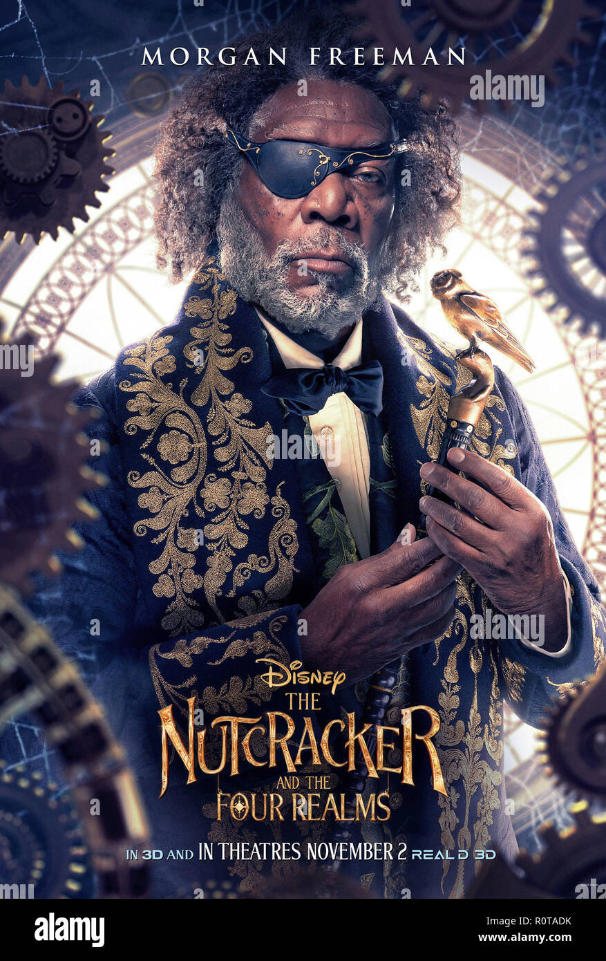 Der Nussknacker UND DIE VIER REICHE, Plakatkunst, Morgan Freeman als ...