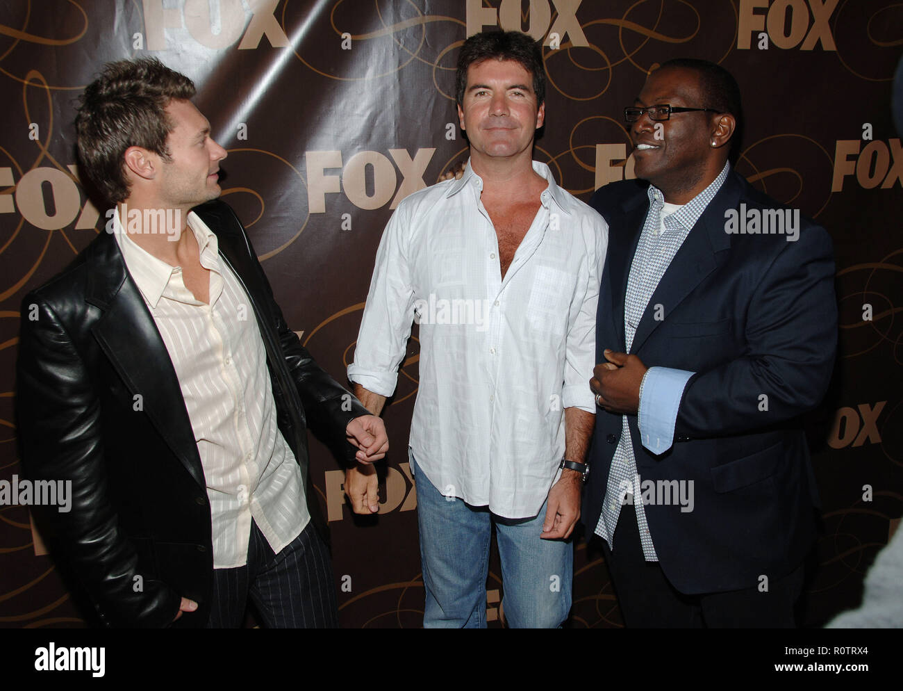 Ryan Seacrest, Simon Cowell, Randy Jackson im FOX tca Winter Party ...