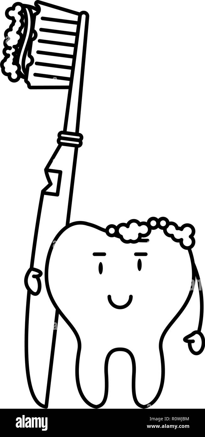 Zahn Clipart Schwarz Und Weiß