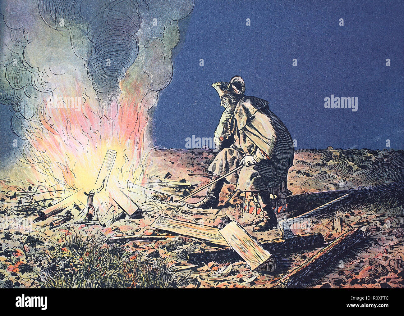 Digital verbesserte Reproduktion, sieben Jahre Krieg, globalen Konflikt zwischen 1756 und 1763 ...