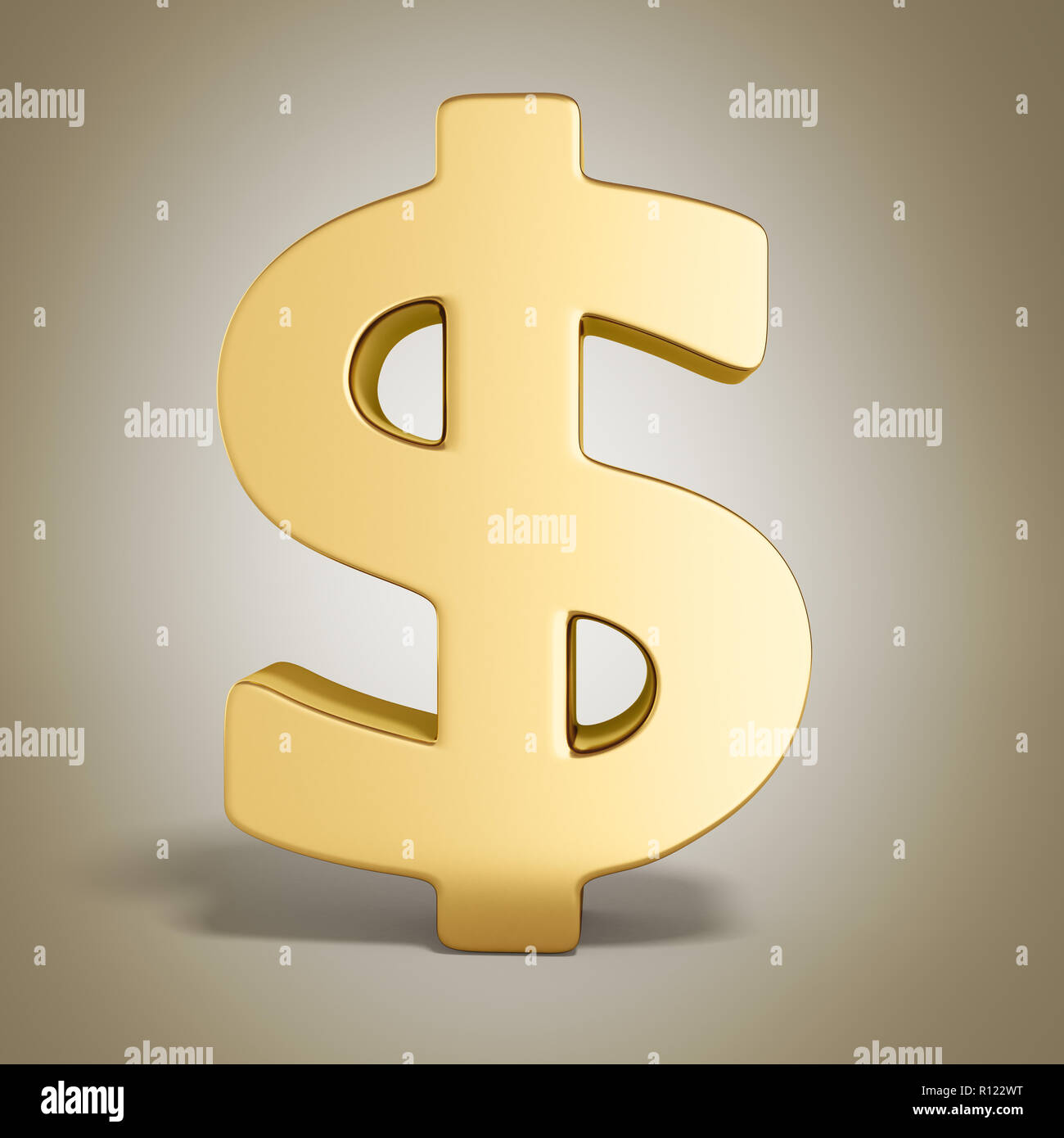 3d Dollar Symbol Vector Illustration Stockfotos und -bilder Kaufen - Alamy