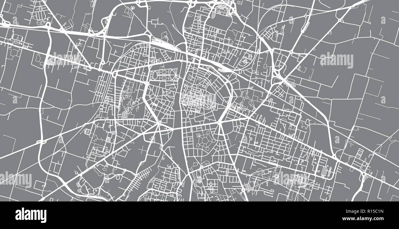 Urban vektor Stadtplan von Parma, Italien Stock-Vektorgrafik - Alamy