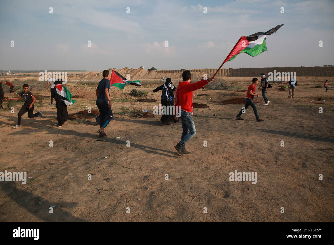 Gaza, Gaza, Palästina. 9 Nov, 2018. Auseinandersetzungen zwischen ...