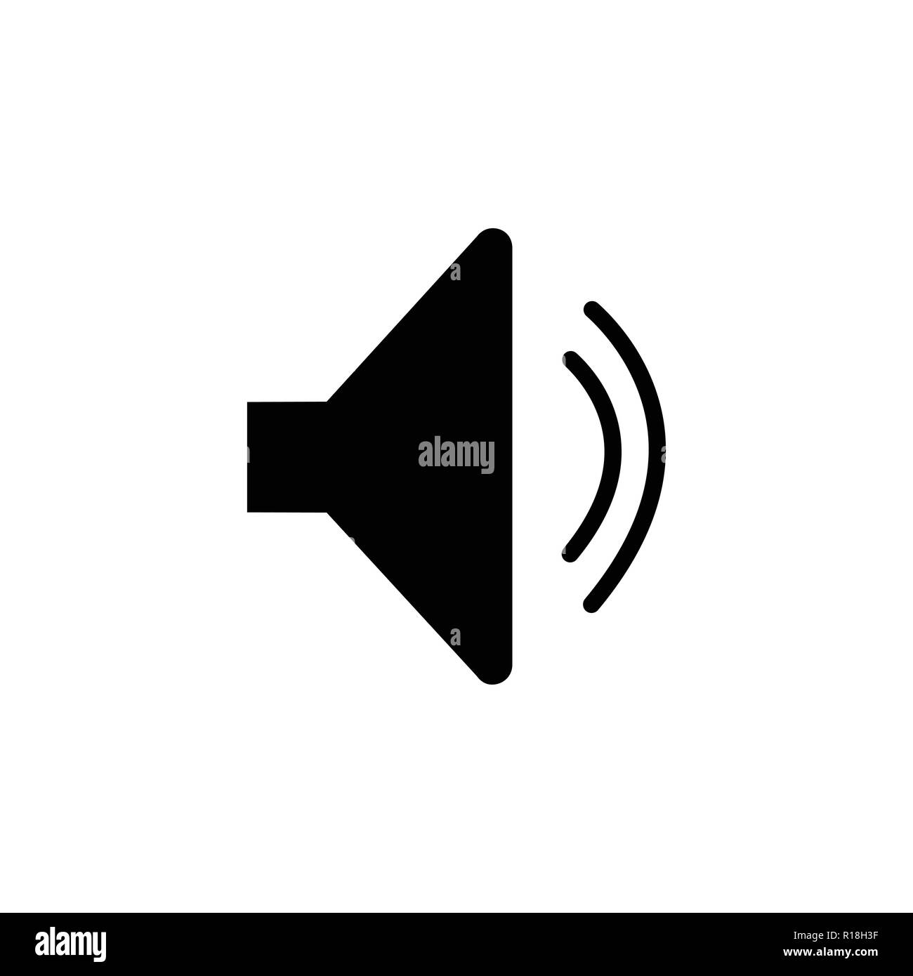 Symbol Sound, Lautsprecher Symbol. Sound Vektorsymbol, die Lautstärke ...