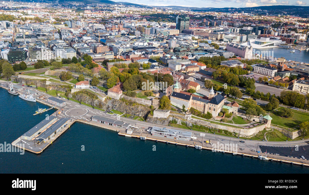 Die Akershus Festung oder der Akershus Festning, Oslo, Norwegen ...