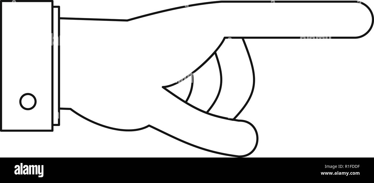 Zeigefinger Symbol. Überblick Abbildung: Zeigefinger vektor Symbol für ...
