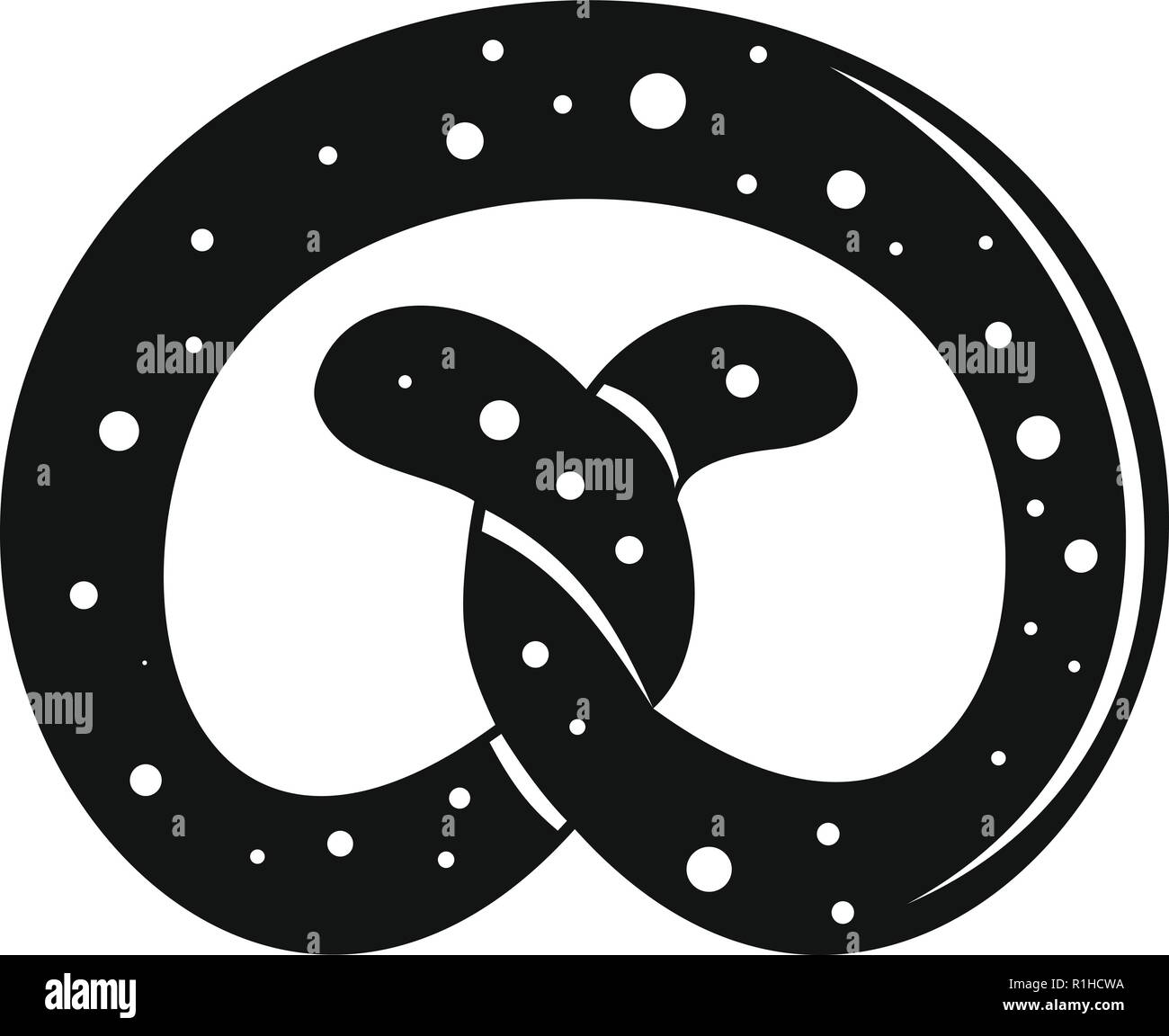 Brezel Symbol. Einfache Abbildung: brezel Vektor Symbol für Web Stock ...