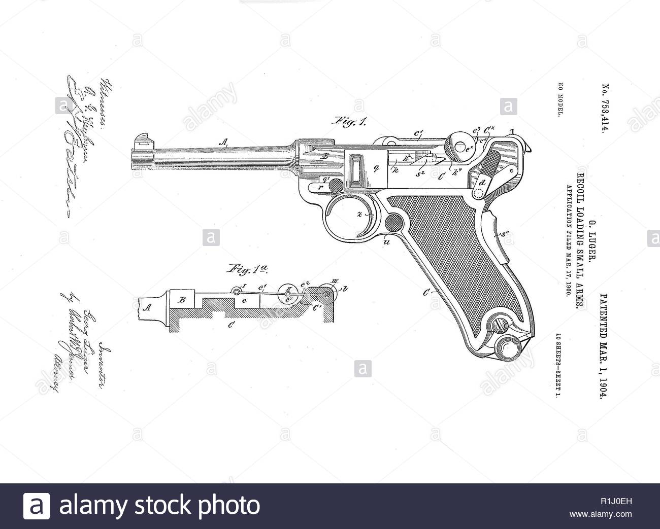 Luger P08 Parabellum Stockfotos und -bilder Kaufen - Alamy